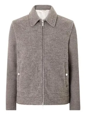 Eleventy Knitted Wool Jacket - Gray