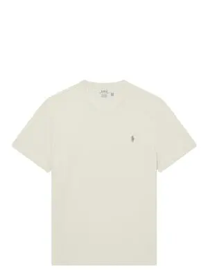 Polo Ralph Lauren Logo-embroidered Cotton-jersey T-shirt - Neutrals