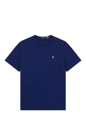 Polo Ralph Lauren Logo-embroidered Cotton-jersey T-shirt - Blue