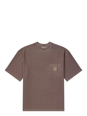 Carhartt Work In Progress Logo-appliquéd Cotton-jersey T-shirt - Brown
