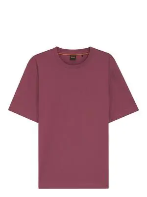 BOSS Relaxed-fit T-shirt With A Layered Logo Print - Red