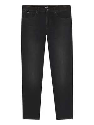 BOSS Maine Regular-fit Jeans In Stretch Cotton Blend - Black