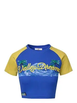 VALE FOREVER Wavy Femme Tee Shirt - Blue