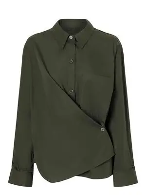 TWP Earl Cotton Shirt - Forest Green