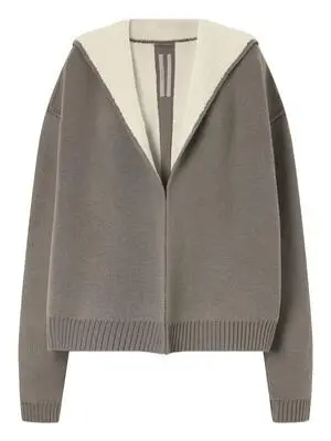 Rick Owens Reversible Knitted Wool-blend Cardigan - Gray