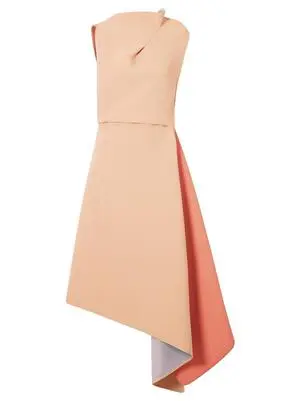Maticevski Lash" Cape-effect Midi Dress - Pink