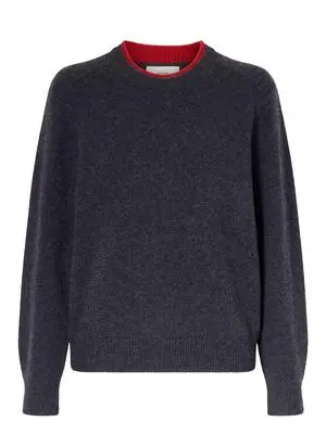 Loulou De Saison Otis Ribbed Cashmere Sweater - Charcoal