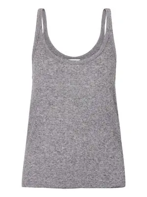 Loulou De Saison Roni Ribbed Jersey Camisole - Gray