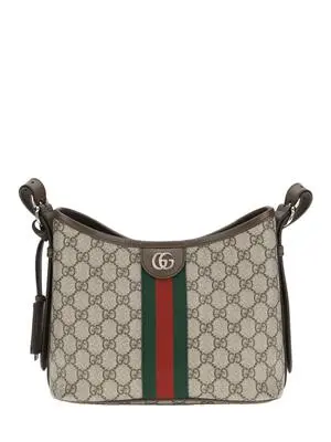 Gucci Small Ophidia Shoulder Bag - Beige
