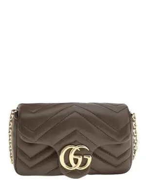 Gucci Gg Marmont Shoulder Bag - Brown
