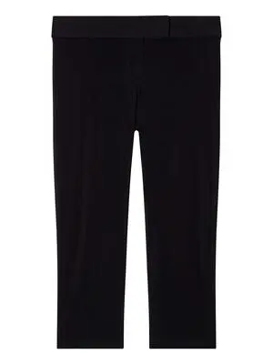Magda Butrym Cropped Mesh Skinny-leg Pants - Black