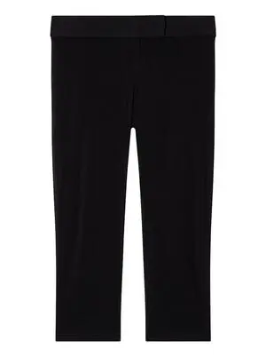 Magda Butrym Cropped Mesh Skinny-leg Pants - Black