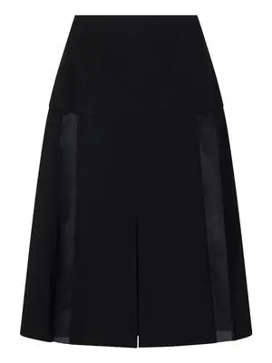 JIL SANDER Jil Sander Midi Skirt With Satin Inserts