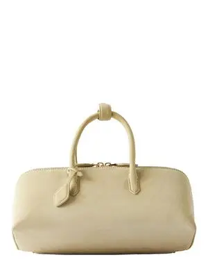 Alaïa Delta Suede Tote - Neutrals