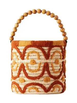 Cap D'antibes Panier Raffia Tote - Tan