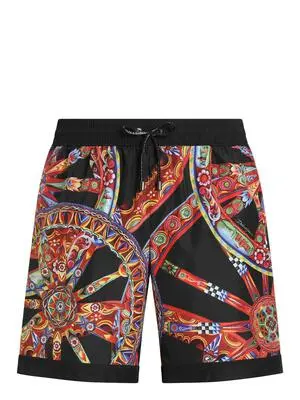 Dolce & Gabbana Carretto Print Swim Boxer Shorts - Multicolor