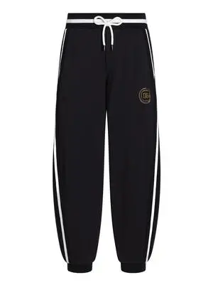 Dolce & Gabbana Cotton Fleece Jogging Trousers - Blue