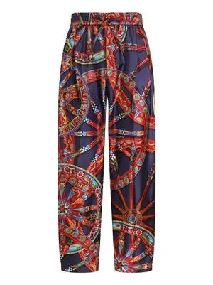 Dolce & Gabbana Carretto-print Twill Jogging Trousers - Multicolor