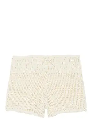 TERRY PUESTO Terry Puesto Lido Crocheted Organic Cotton Shorts