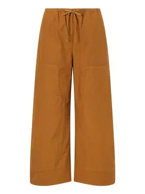 LESET Kyoto Cotton Wide-leg Pants - Camel