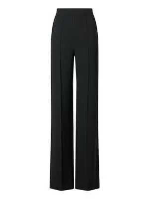 Maticevski Afterword Pleated Cady Straight-leg Pants - Black