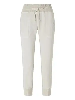 JAMES PERSE Cotton Gabardine Track Pants - Neutrals