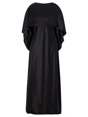 HEIRLOME Anna Silk-satin Maxi Dress - Black