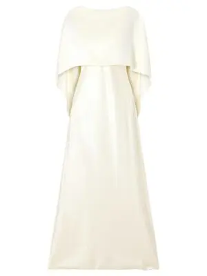 HEIRLOME Anna Silk-satin Maxi Dress - Neutrals