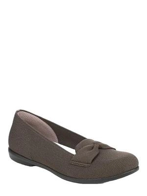 LIFESTRIDE Kandi Knit Loafer With Bow Detailing - Brown