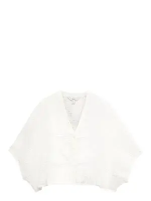 M&s Openwork Embroidered Cotton Kaftan - Soft White