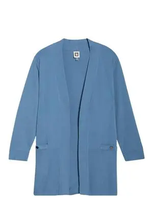 Anne Klein Pocket Open Front Cardigan - Dutch Blue