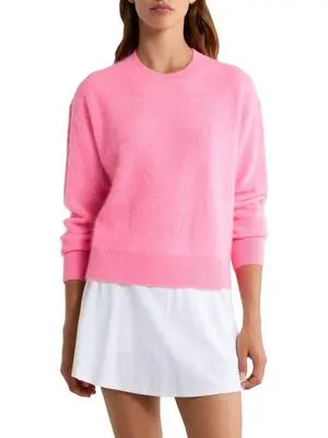 G/FORE G/FORE Pointelle Brushed Cashmere Crewneck Sweater