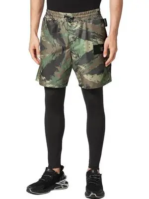 PLEIN SPORT Running Pants - Black/multicolored