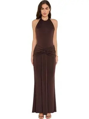 Amanda Uprichard Breana Maxi Dress - Cocoa
