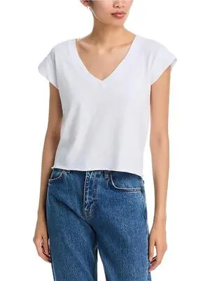 PERFECTWHITETEE Japane Jersey V Neck Tee - White