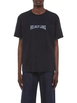 Helmut Lang Logo Crewneck T-shirt - Navy