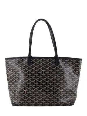 Hermès Pm Artois Tote Coated Canvas - Black