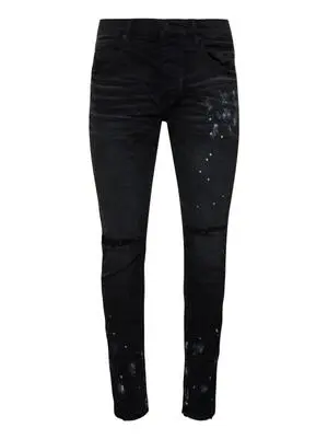 PURPLE BRAND Purple Brand P001 Resin Knee Slit Jeans