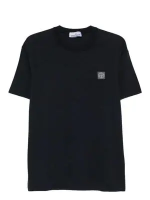 Stone Island Label T-shirts - Navy