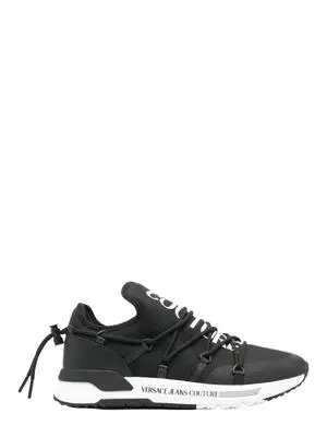 Versace Logo Lace-up Sneakers - Black