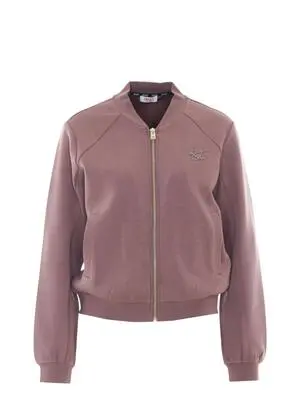 Liu Jo Embellished Zip-up Sweatshirt - Brown