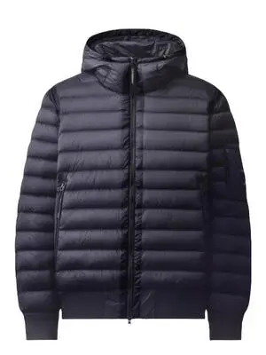 C.P. COMPANY Quilted Hooded Jacket - Blue