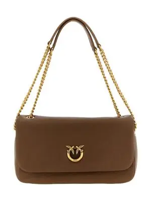 Pinko Love Birds Shoulder Bag - Brown
