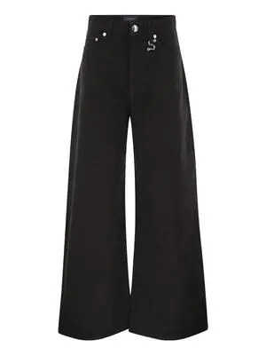 Sportmax Wide-leg Jeans - Black