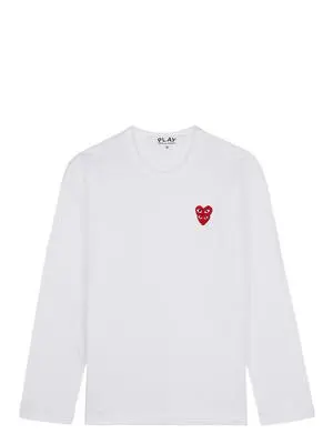 Comme Des Garçons Long-sleeved T-shirt - White