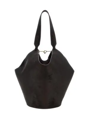 Khaite Lotus Small Shopping Bag - Bordeaux