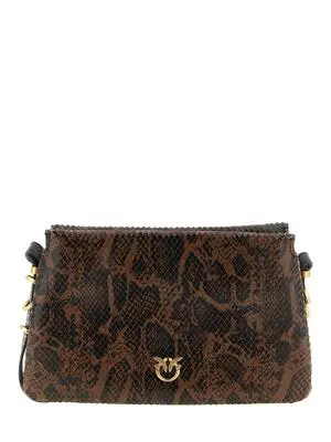 Pinko Love Birds' Crossbody Bag - Brown