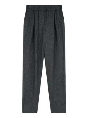 Giorgio Armani Elastic-waist Casual Trousers - Grey