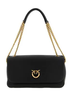 Pinko Love Birds Chain Shoulder Bag - Black