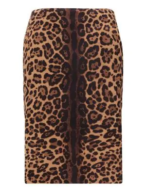 Lela Rose Leopard-print Skirt - No